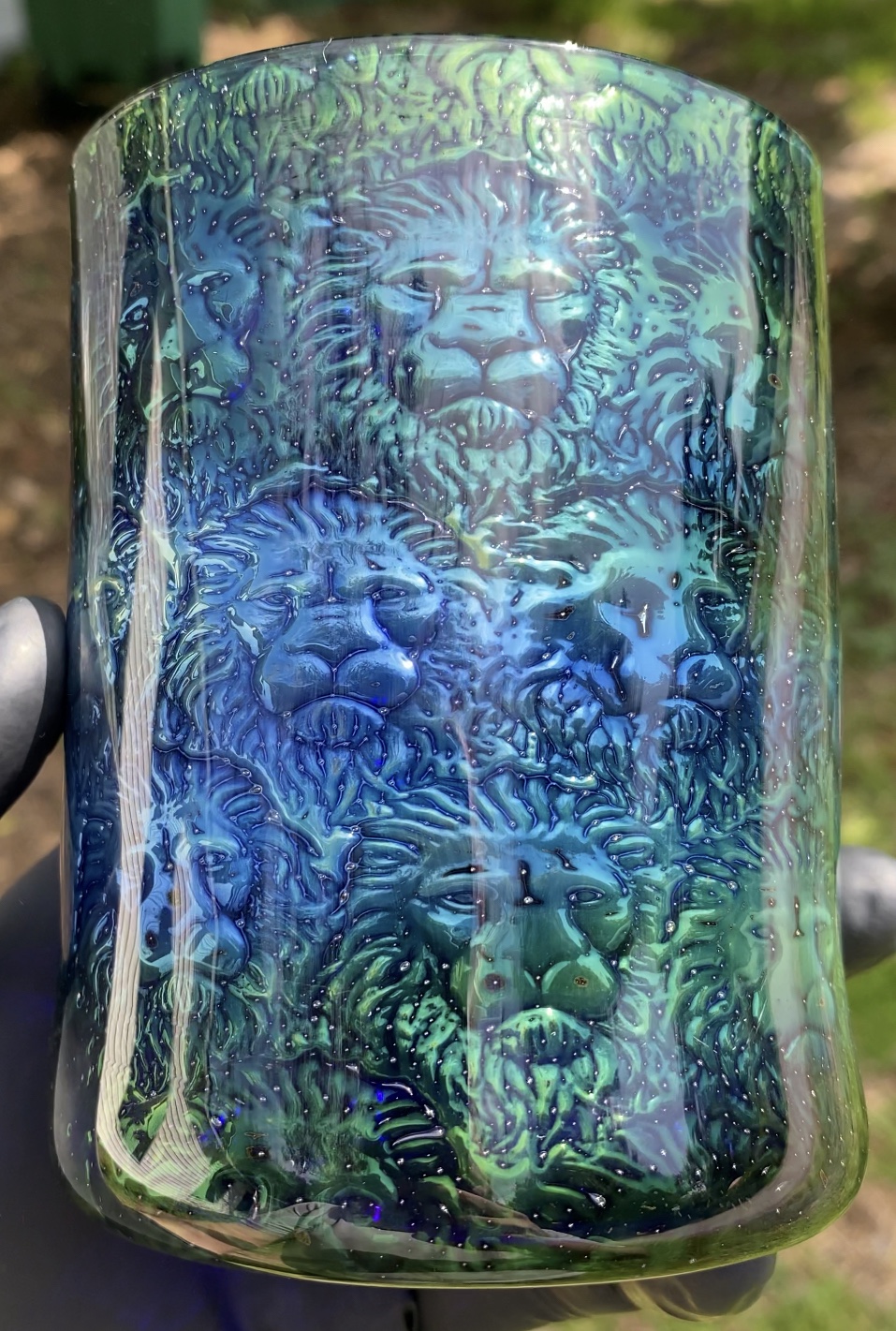 Lion Fume Pattern Cup – StokeGlass